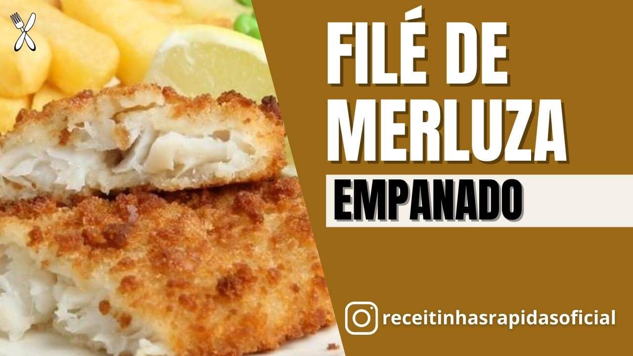 Filé de merluza empanado, faça esse final de semana